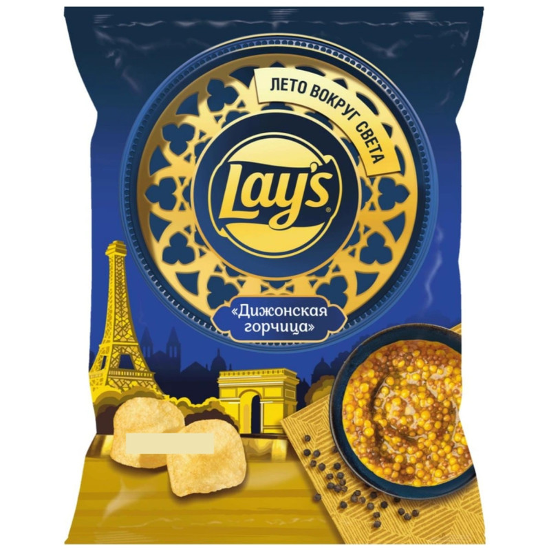 Чипсы Lay's Дижонская горчица из натурального картофеля, 125г - купить ...